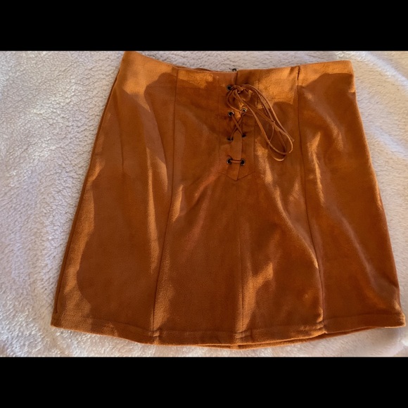 Forever 21 | Skirts | Rust Colored Lace Up Skirt From Forever 2 | Poshmark